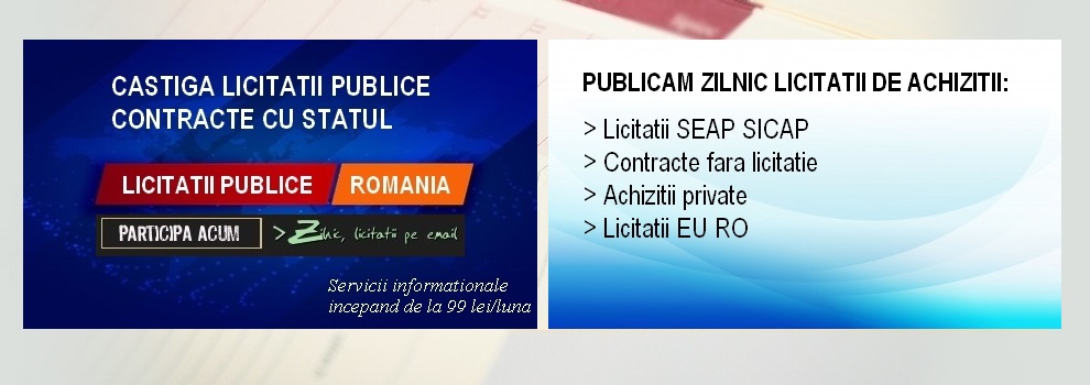 Licitatii achizitii publice SEAP SICAP Romania